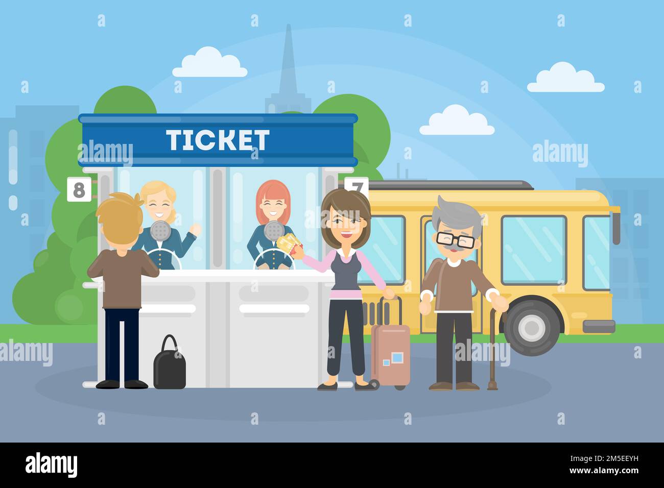 Bus tickets Stock Vector Images - Alamy