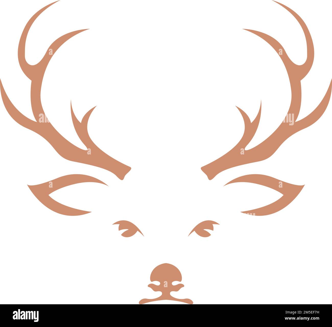 Deer logo icon design illustration Stock Vector Image & Art - Alamy