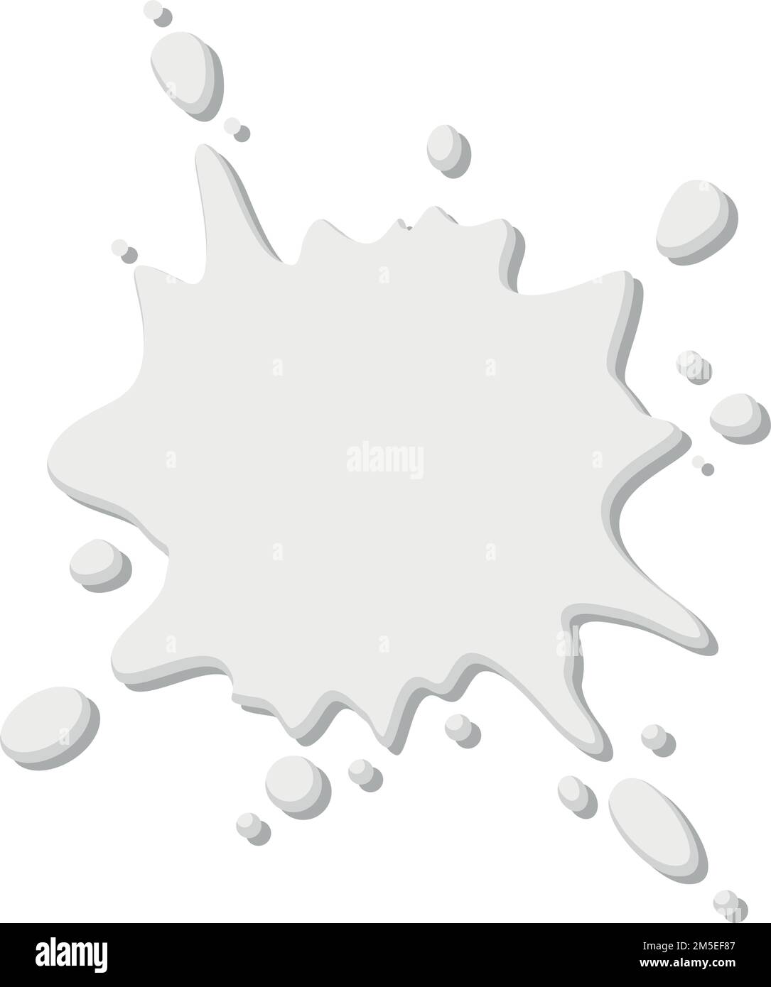 White liquid shape. Milk splash logo template Stock Vector Image & Art ...