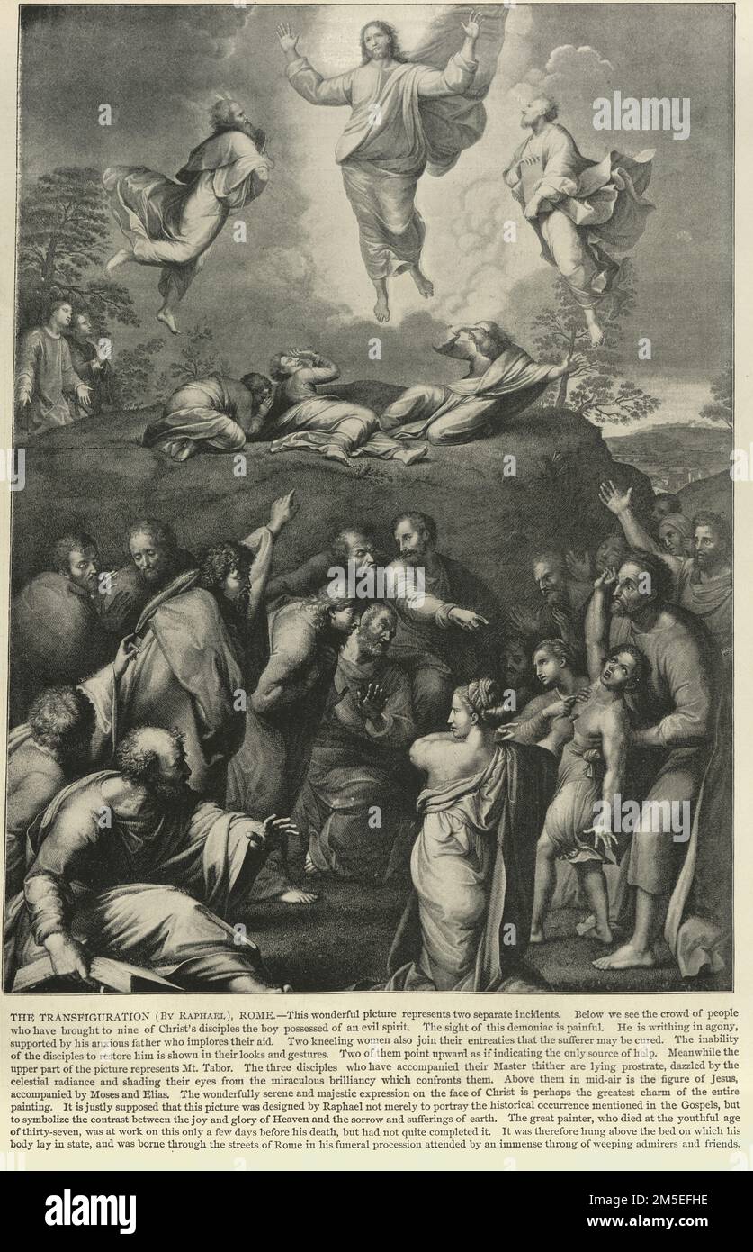 The Transfiguration by the last painting by the Italian High ...