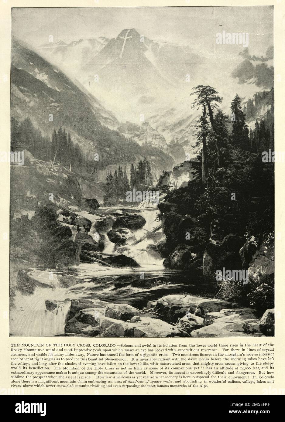 Mount of the Holy Cross, a high and prominent mountain summit in the ...