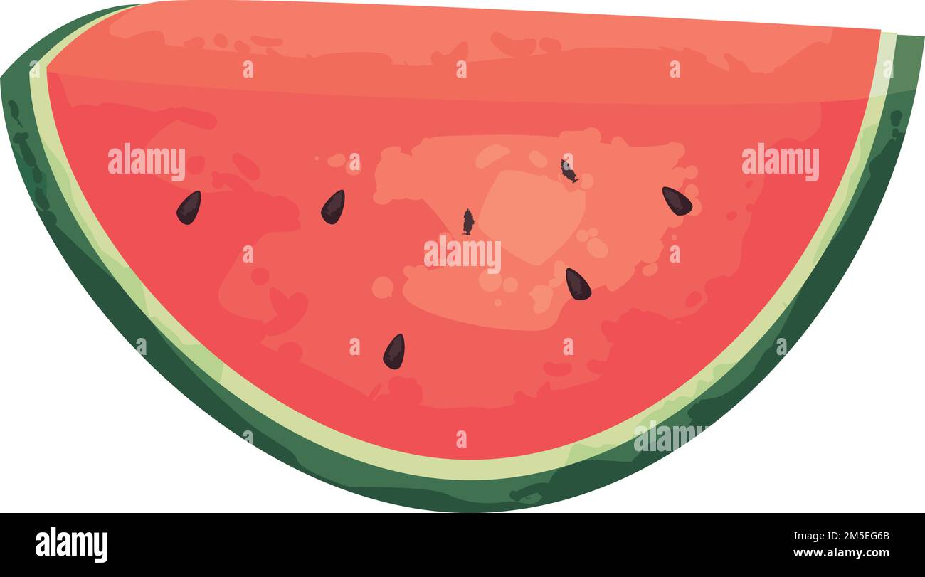 flat watermelon slice Stock Vector Image & Art - Alamy