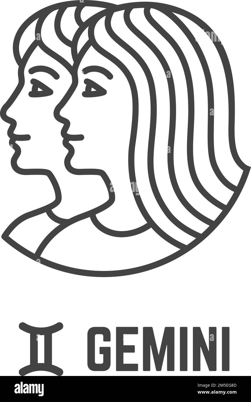 Gemini sign Black and White Stock Photos & Images - Alamy