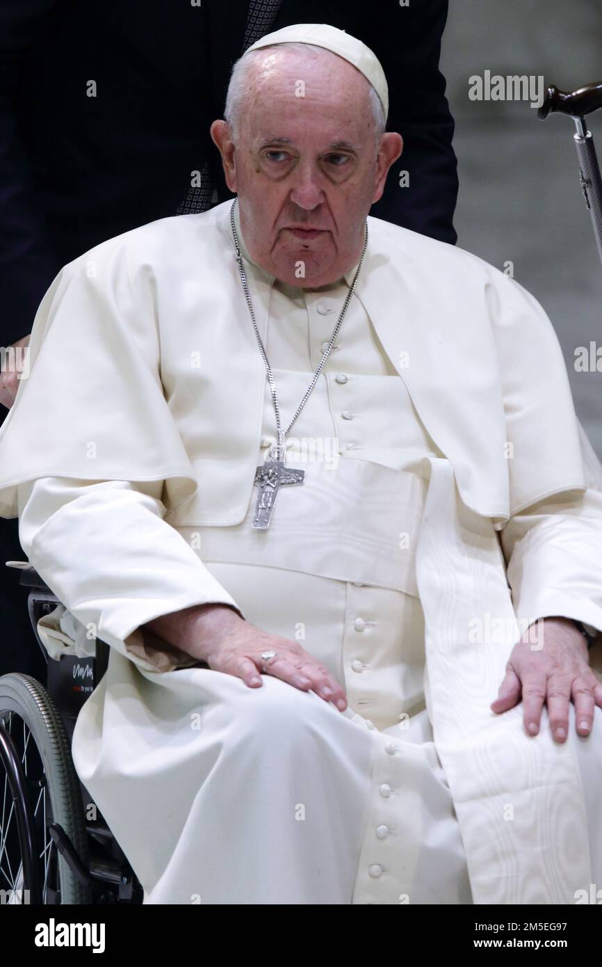 Vatican City State, Holy See. 28th Dec, 2022. POPE FRANCIS during his ...