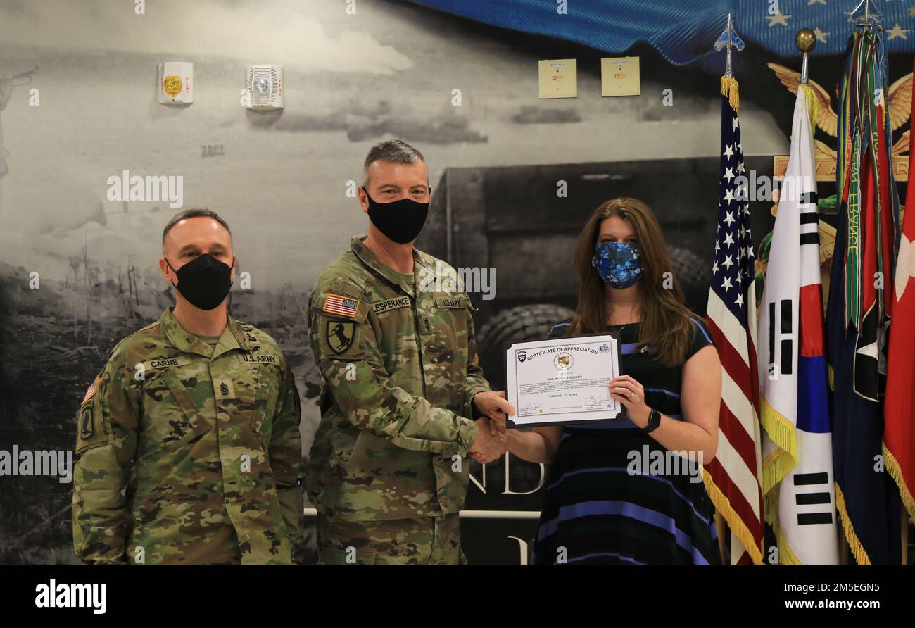 Maj. Gen. David Lesperance, the commanding general of the 2nd Infantry ...