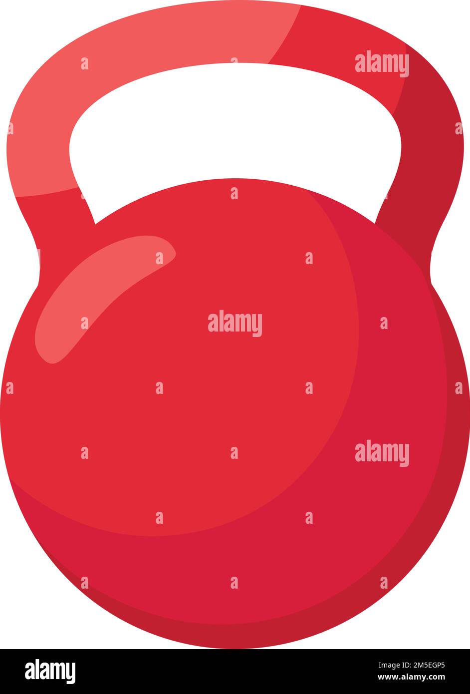 Kettlebell icon. Red metal weight equipment for power workout Stock ...