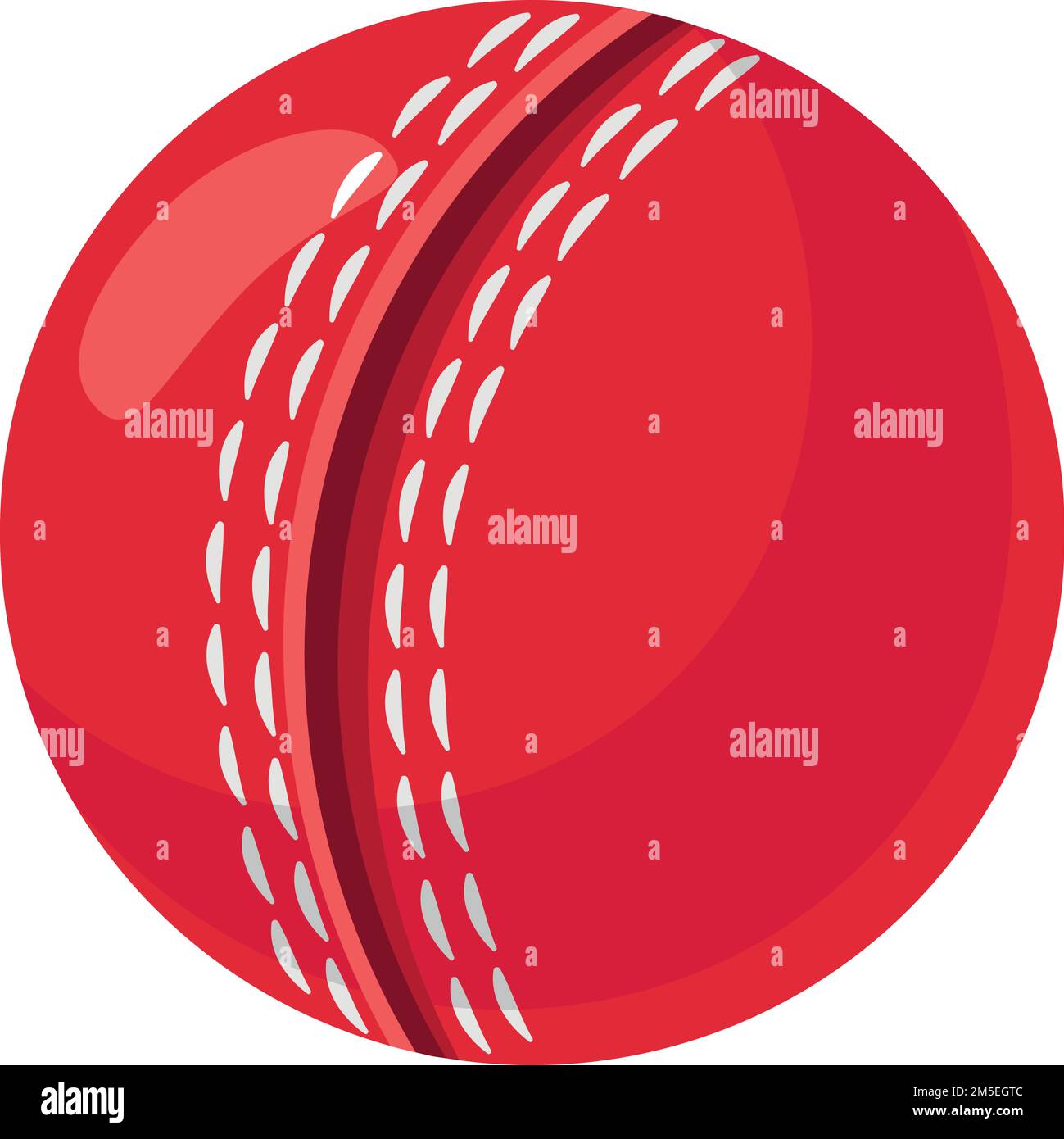 Cricket ball icon. Leather sport equipment sign Stock Vector Image ...