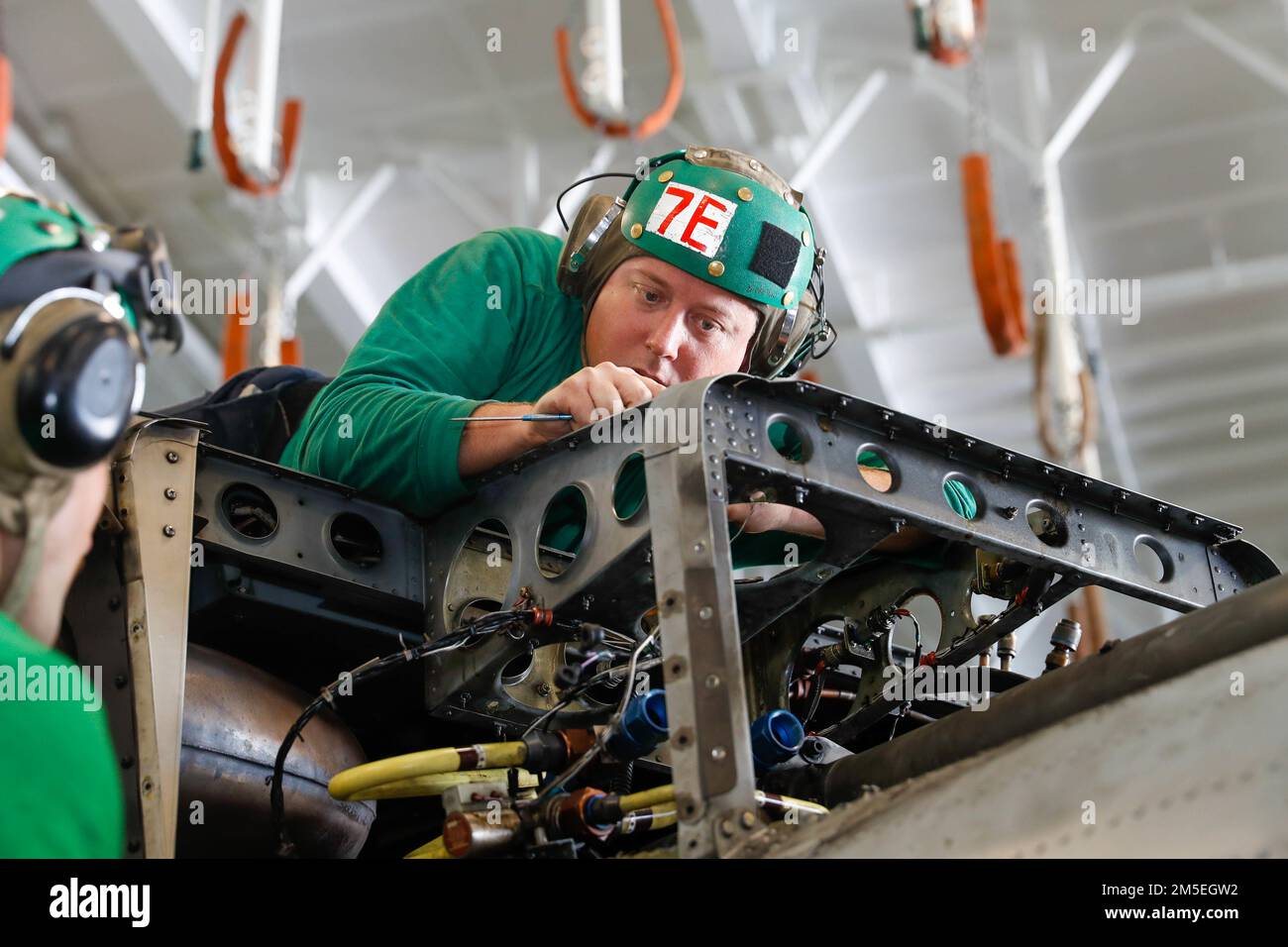 PHILIPPINE SEA (March 8, 2022) Aviation Structural Mechanic 1st Class ...