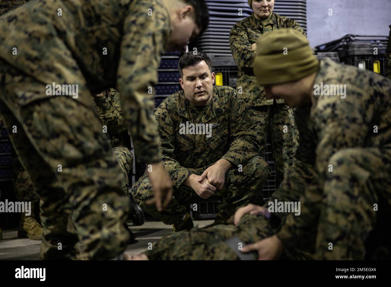 U.S. Navy Petty Officer 2nd Class Matthew Hackett, hospital corpsman ...