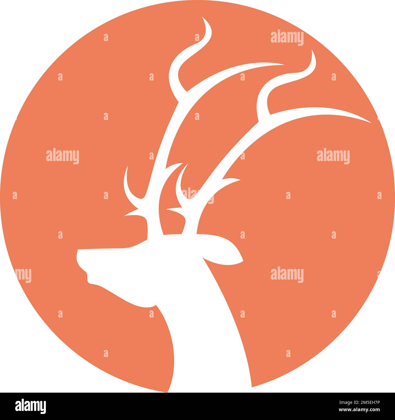 Deer logo icon design illustration Stock Vector Image & Art - Alamy