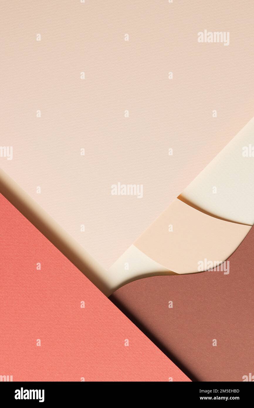 Abstract colored paper texture background. Minimal paper cut style ...