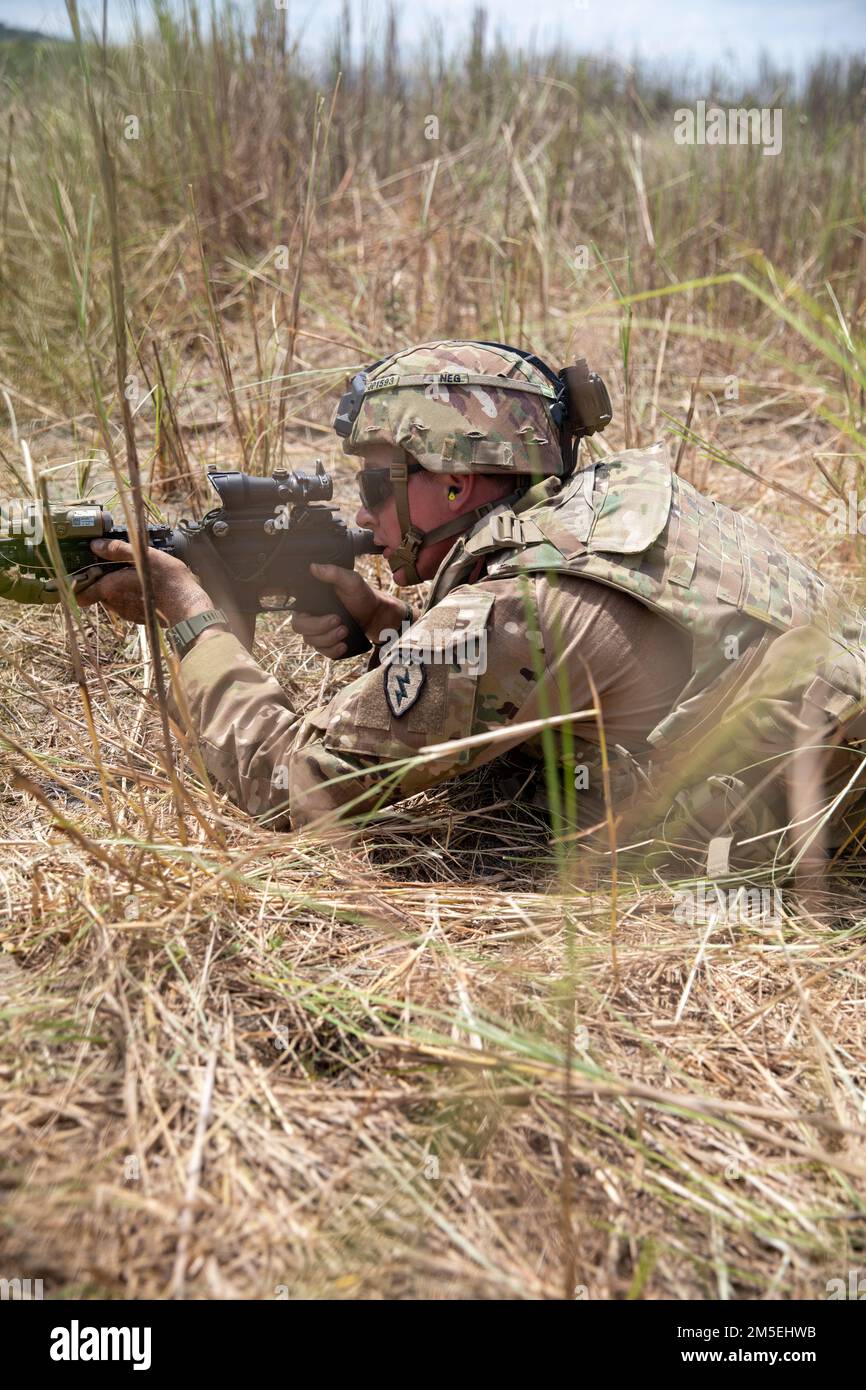A U.S. Army Soldier assigned to Company A, 2-27 Infantry Regiment, 3rd ...