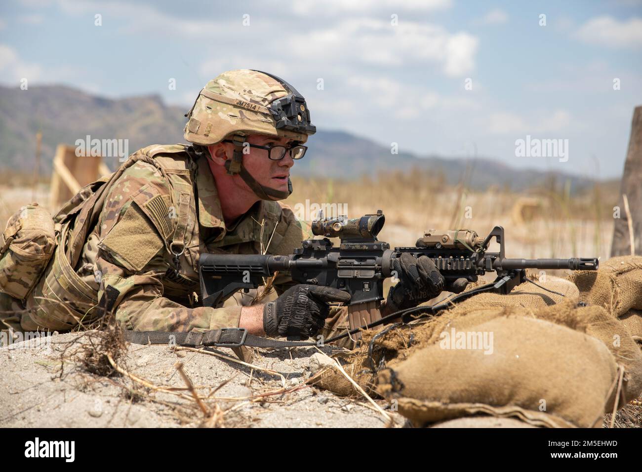A U.S. Army Soldier assigned to Company A, @2-27 Infantry Regiment, 3rd ...