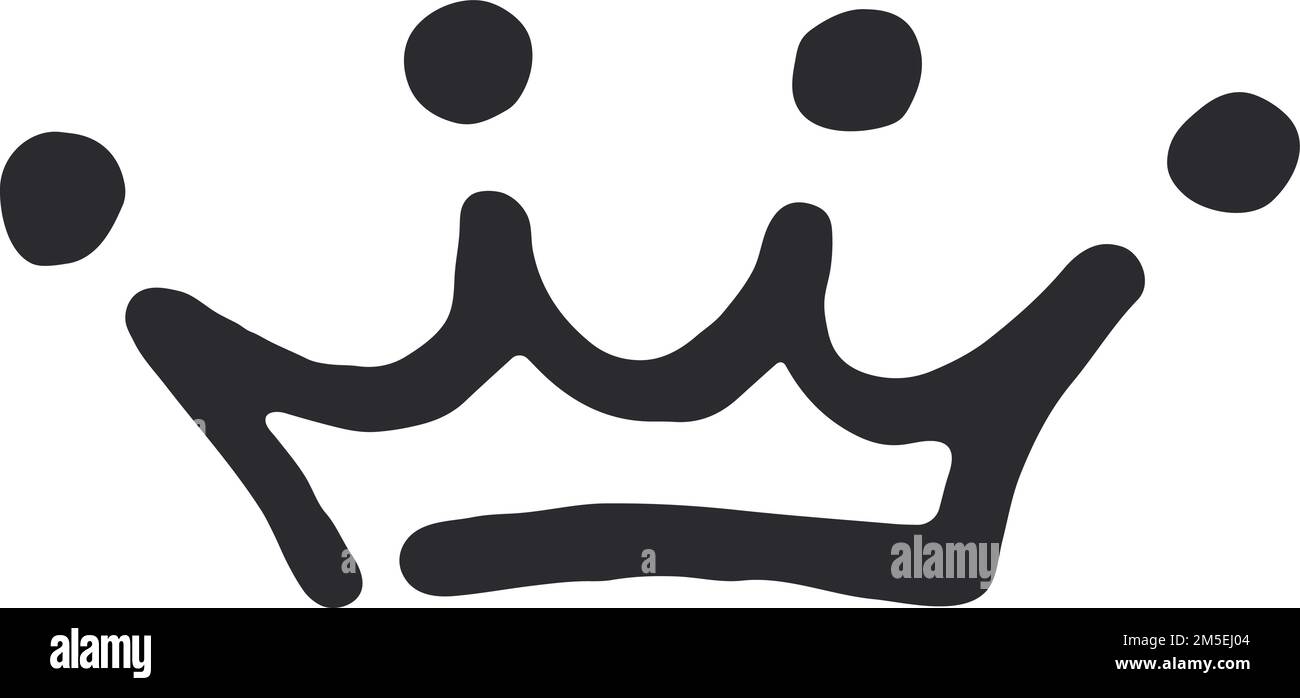 Doodle crown royal graffiti Cut Out Stock Images & Pictures - Alamy
