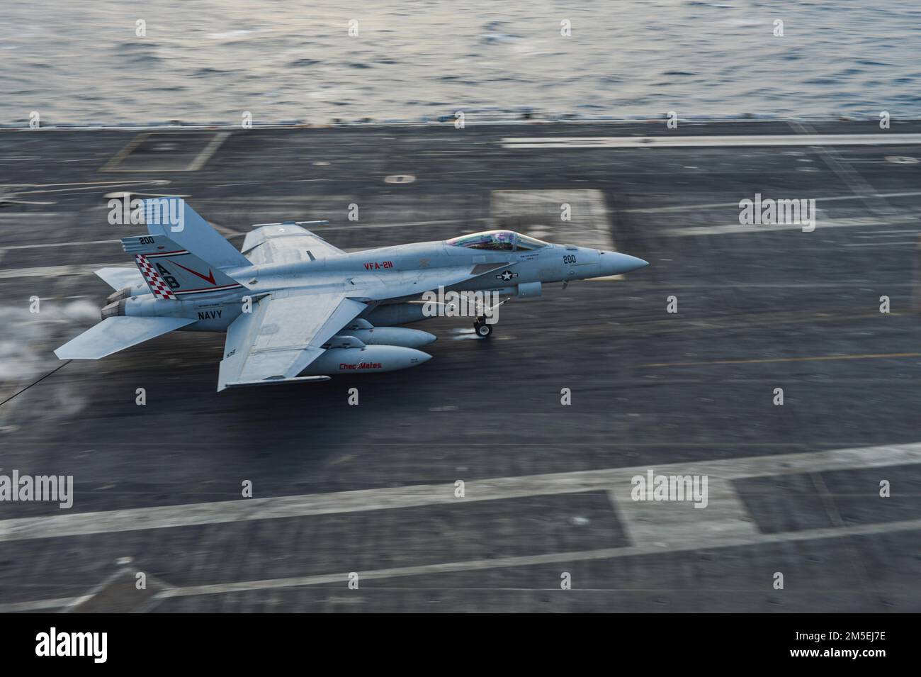 220308-N-GP384-1083 IONIAN SEA (Mar. 8, 2022) An F/A-18E Super Hornet ...