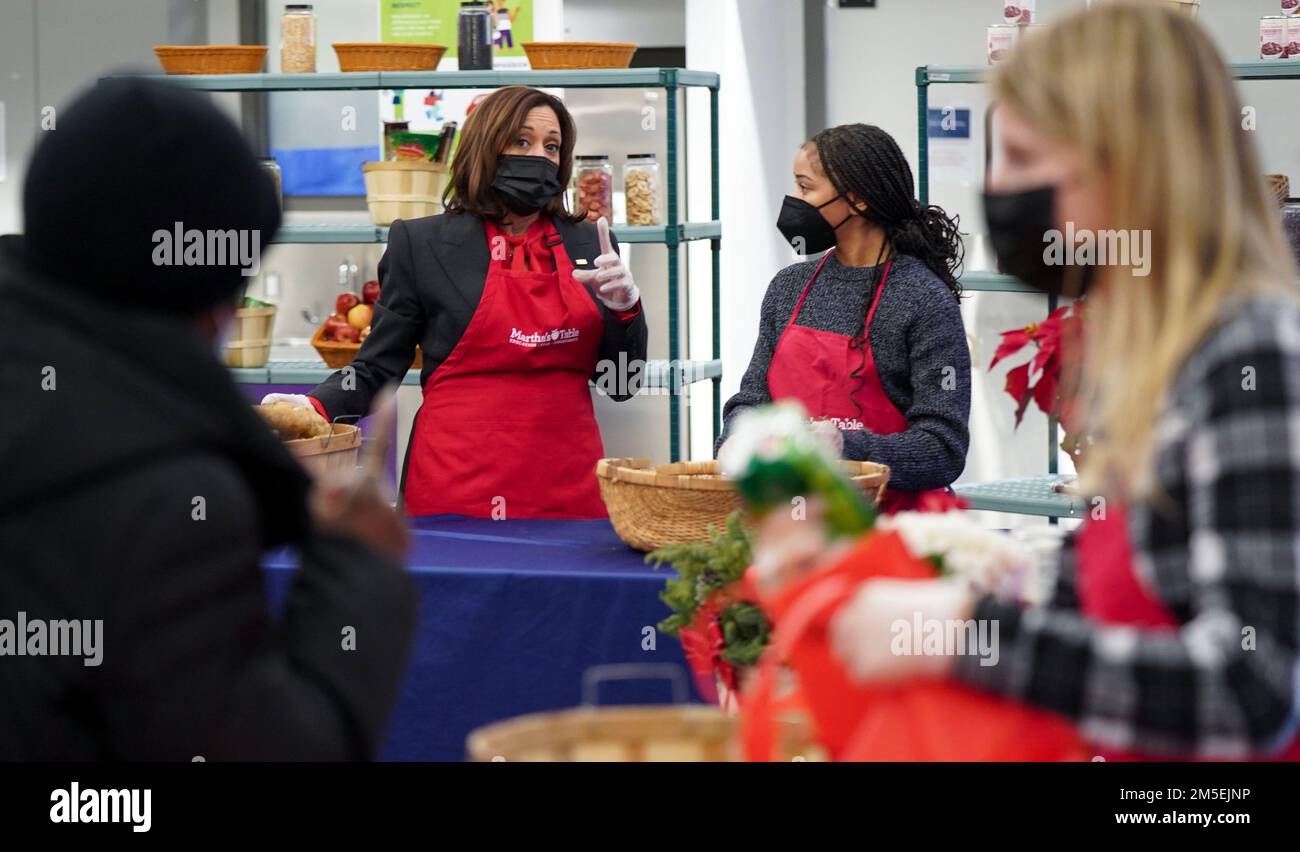 United States Vice President Kamala Harris speaks with 16-year-old ...