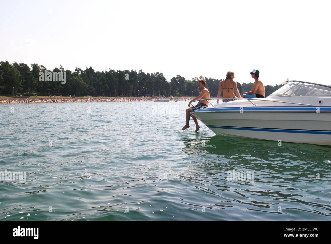 Varamon beach (In Swedish: Varamobaden), Motala, Sweden Stock Photo - Alamy