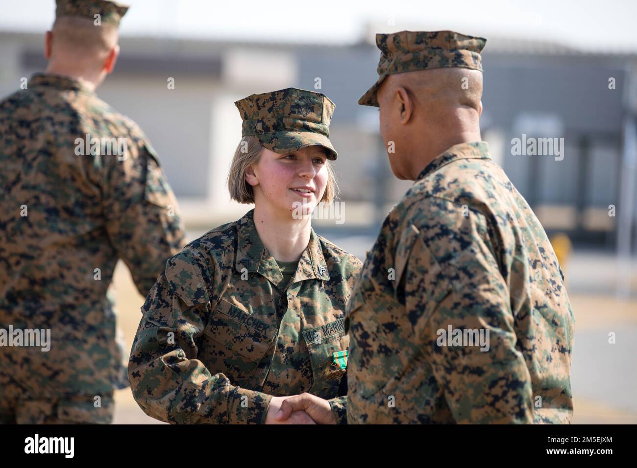 U.S. Marine Corps Cpl. Charlotte Marchek, a mobile facility technician ...
