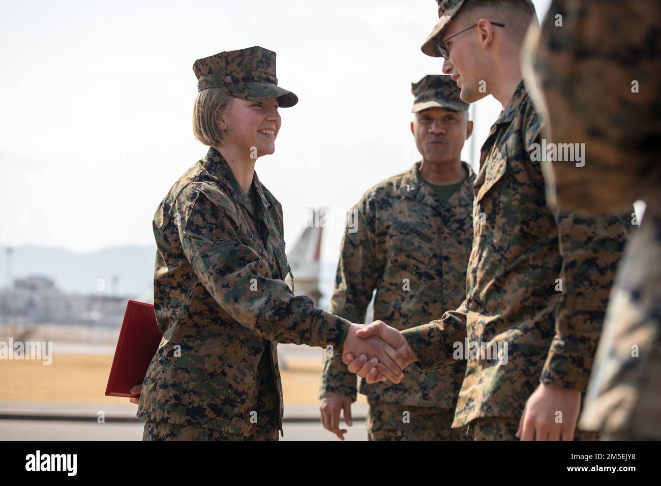 U.S. Marine Corps Cpl. Charlotte Marchek, a mobile facility technician ...