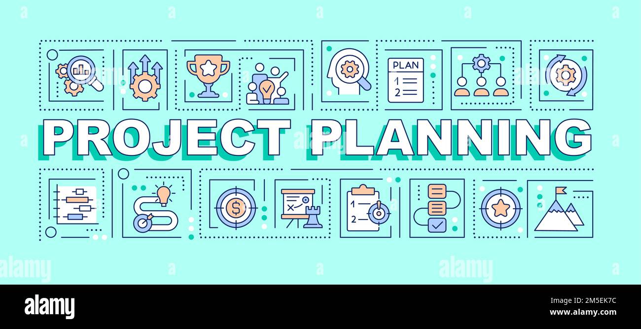 Project planning concept art business and management banner hi-res ...