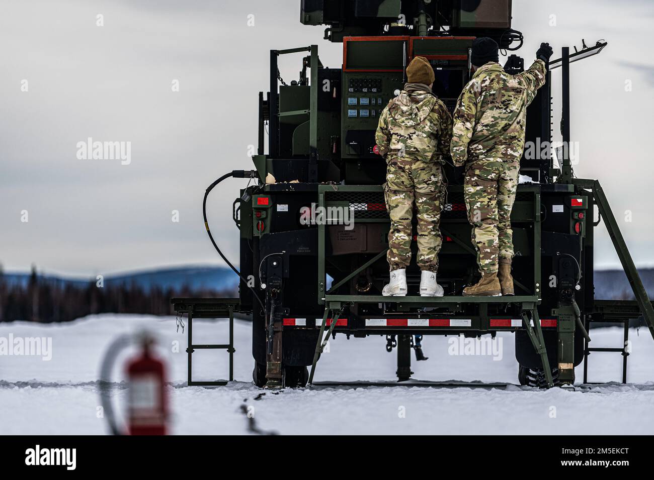 U.S. Army Specialist Samantha Stelmaszek, left, a radar repairer, and ...