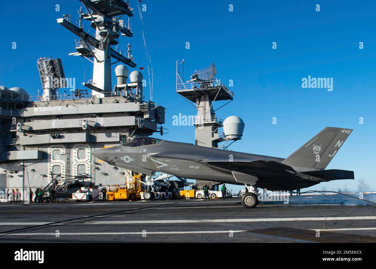 220308-N-EB640-2016 PACIFIC OCEAN (Mar. 08, 2022) An F-35C Lightning II ...