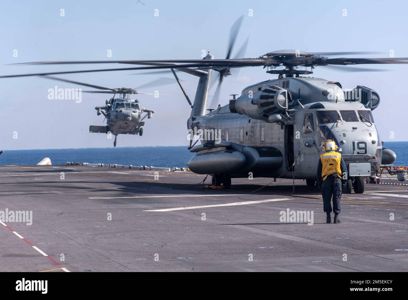 PACIFIC OCEAN (March 8, 2022) An MH 60S Sea Hawk helicopter from ...