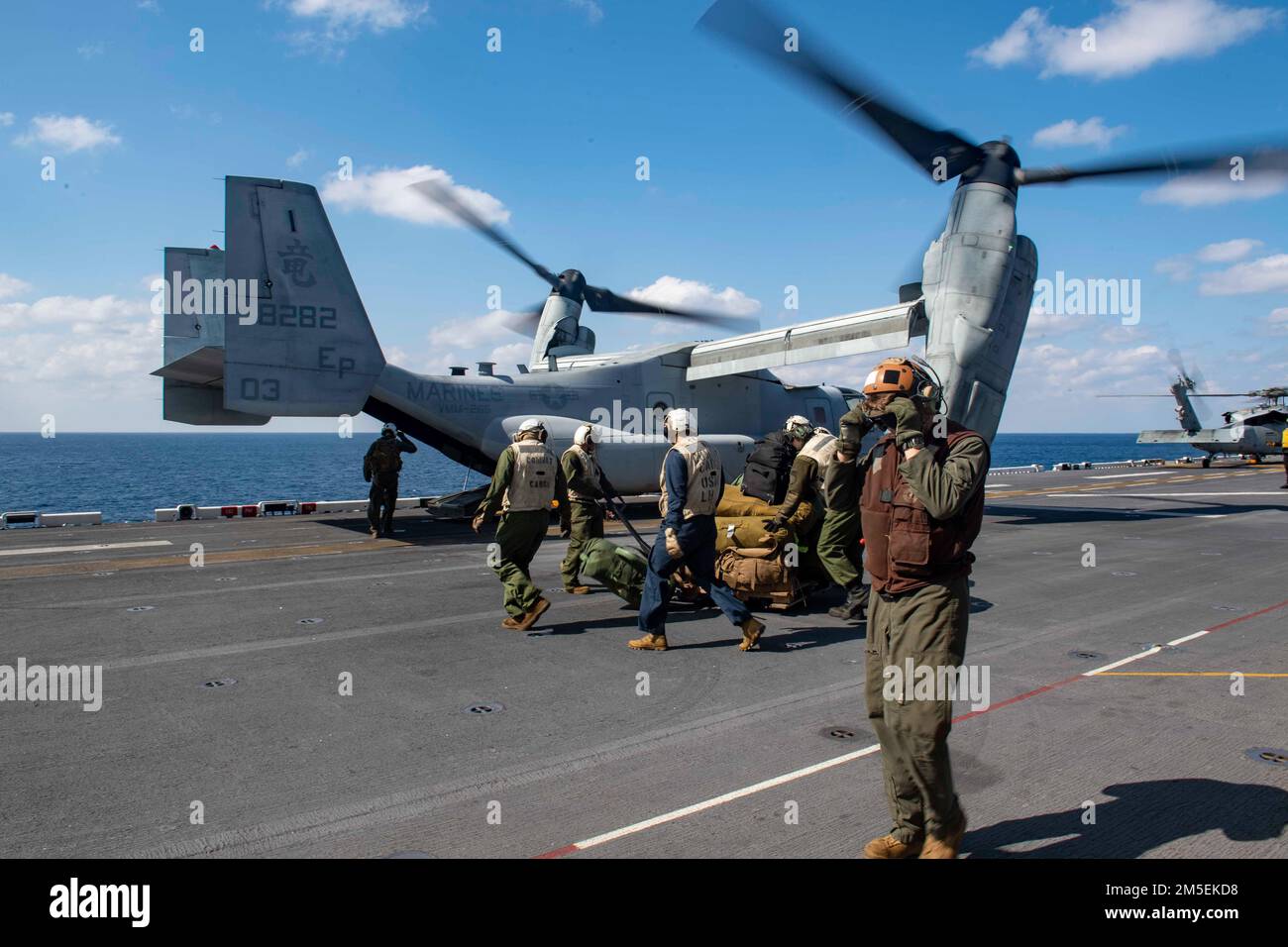 PACIFIC OCEAN (March 8, 2022) Marines assigned to the 31st Marine ...
