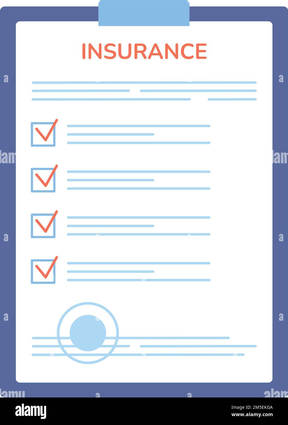 Insurance agreement icon. Business contract paper document isolated on ...