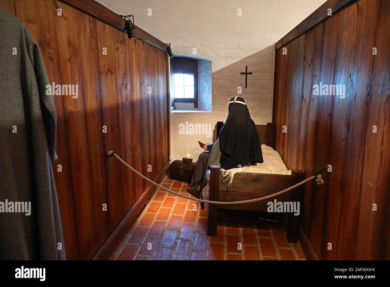 Sancta Birgitta Klostermuseum, recreated sleeping cell in the nuns ...