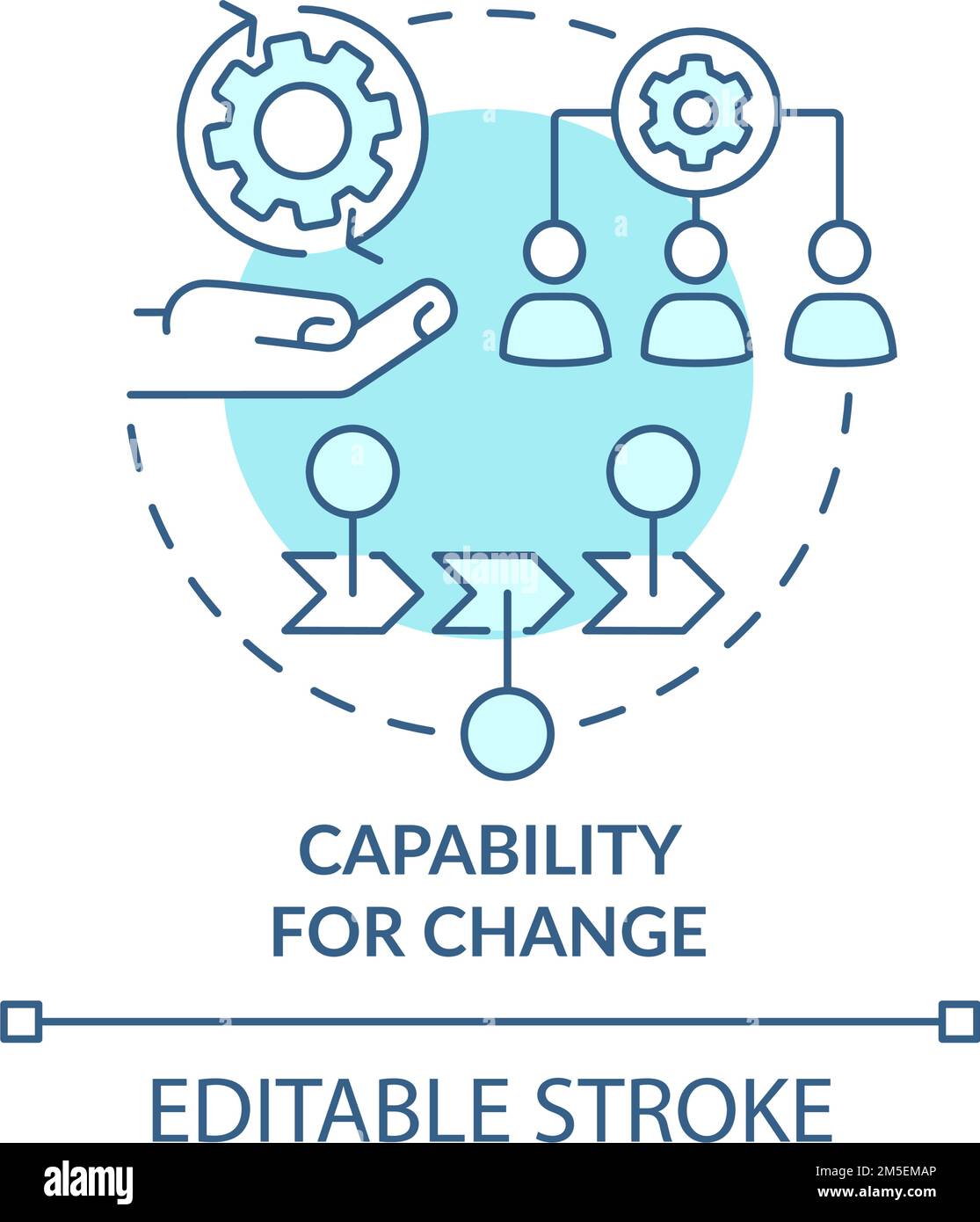 Capability for change turquoise concept icon Stock Vector Image & Art - Alamy