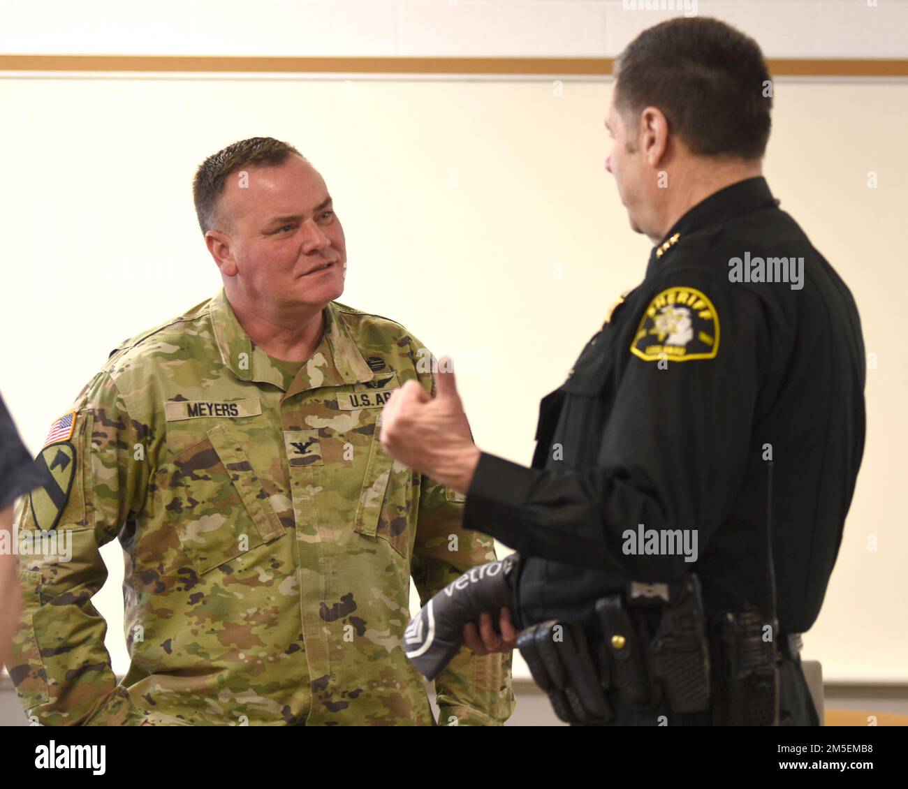 U.S. Army Col. Scott Meyers, commander, Camp Grayling Joint Maneuver ...