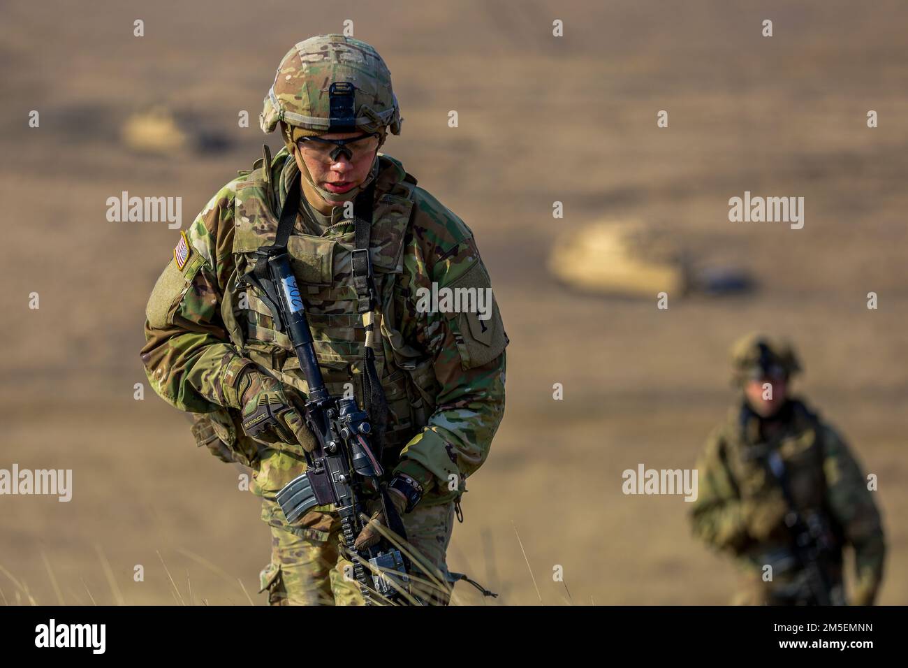 A U.S. Army Soldier, assigned to “Bushmaster” Bravo Company, 1st ...