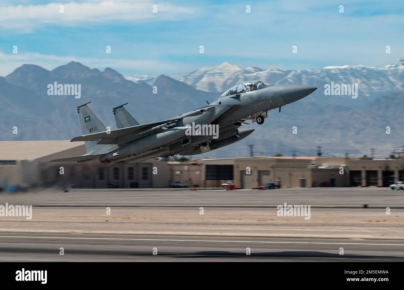 A Royal Saudi Air Force F-15SA assigned to the Royal Saudi Air Force ...