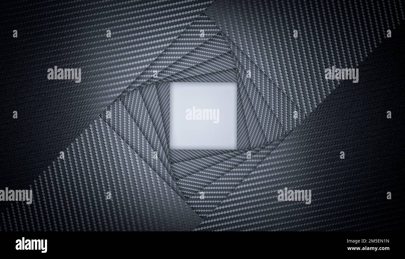 carbon fiber background. swirl square shapes. 3d render Stock Photo - Alamy