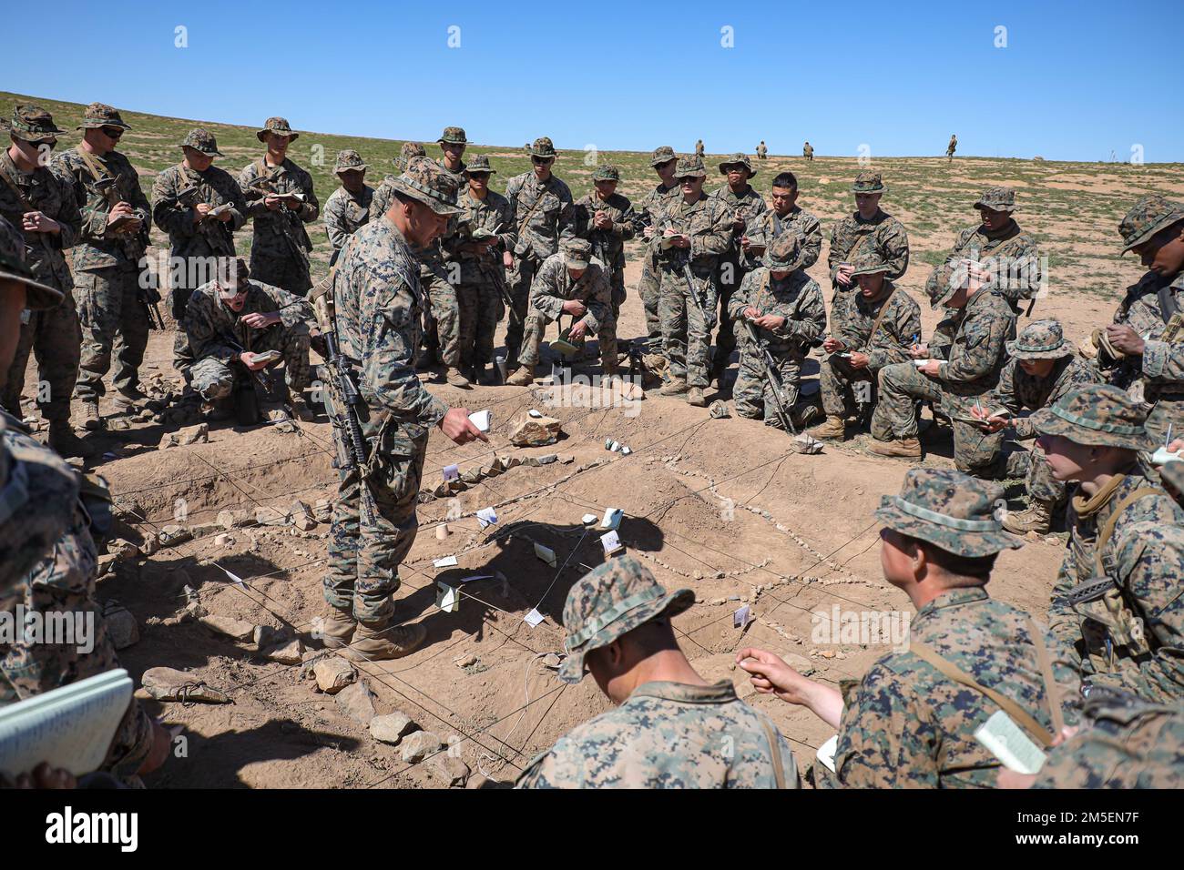 U.S. Marine Corps 1st Lt. Charles L. Akerblom, a platoon commander with ...