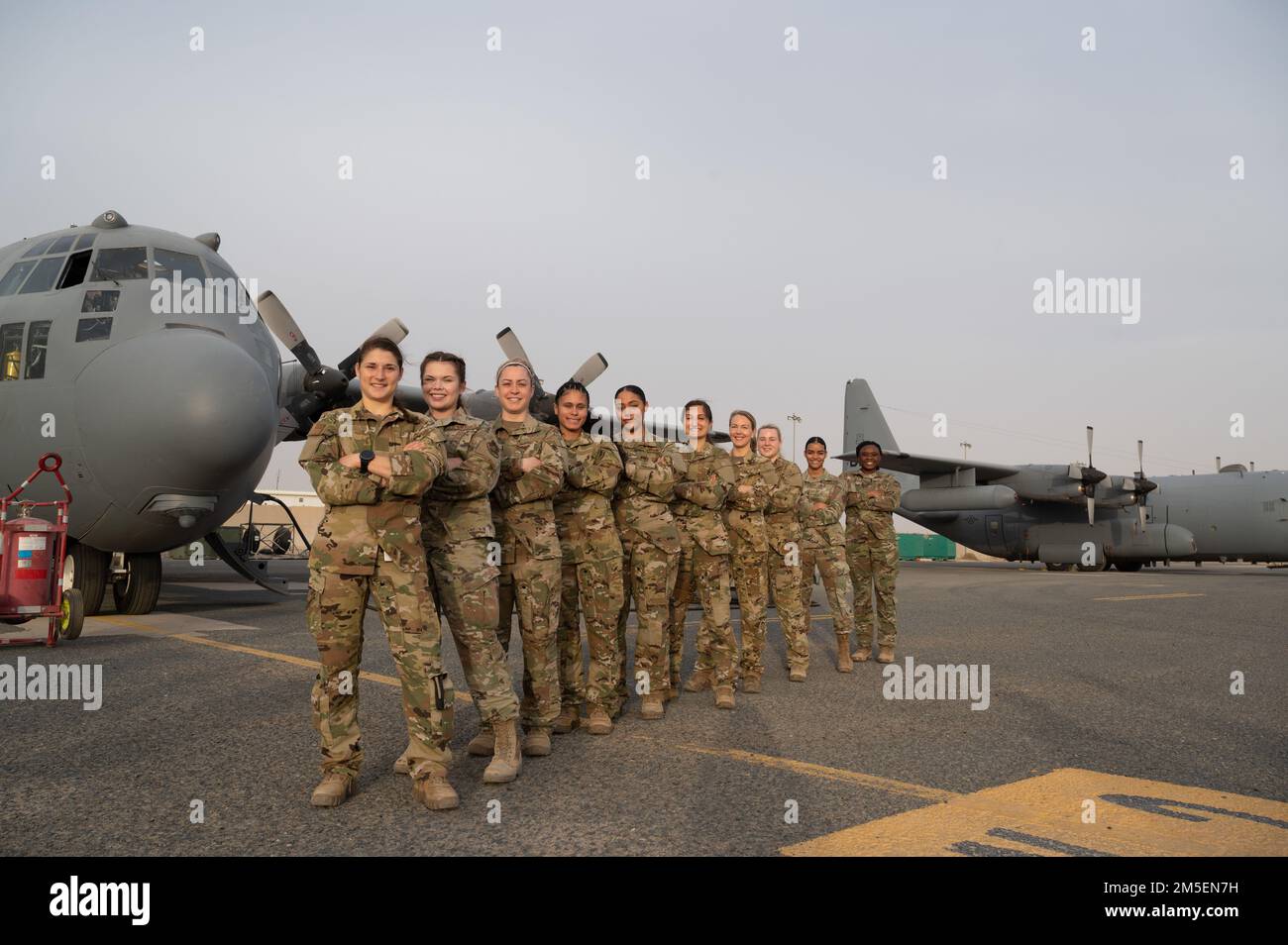 The women of the U.S. Air Force 41st Expeditionary Electronic Combat ...