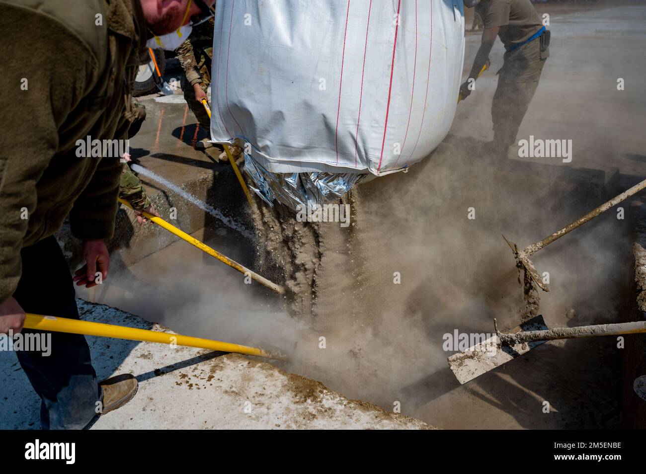 Airmen assigned to the 8th Civil Engineer Squadron, along with ...