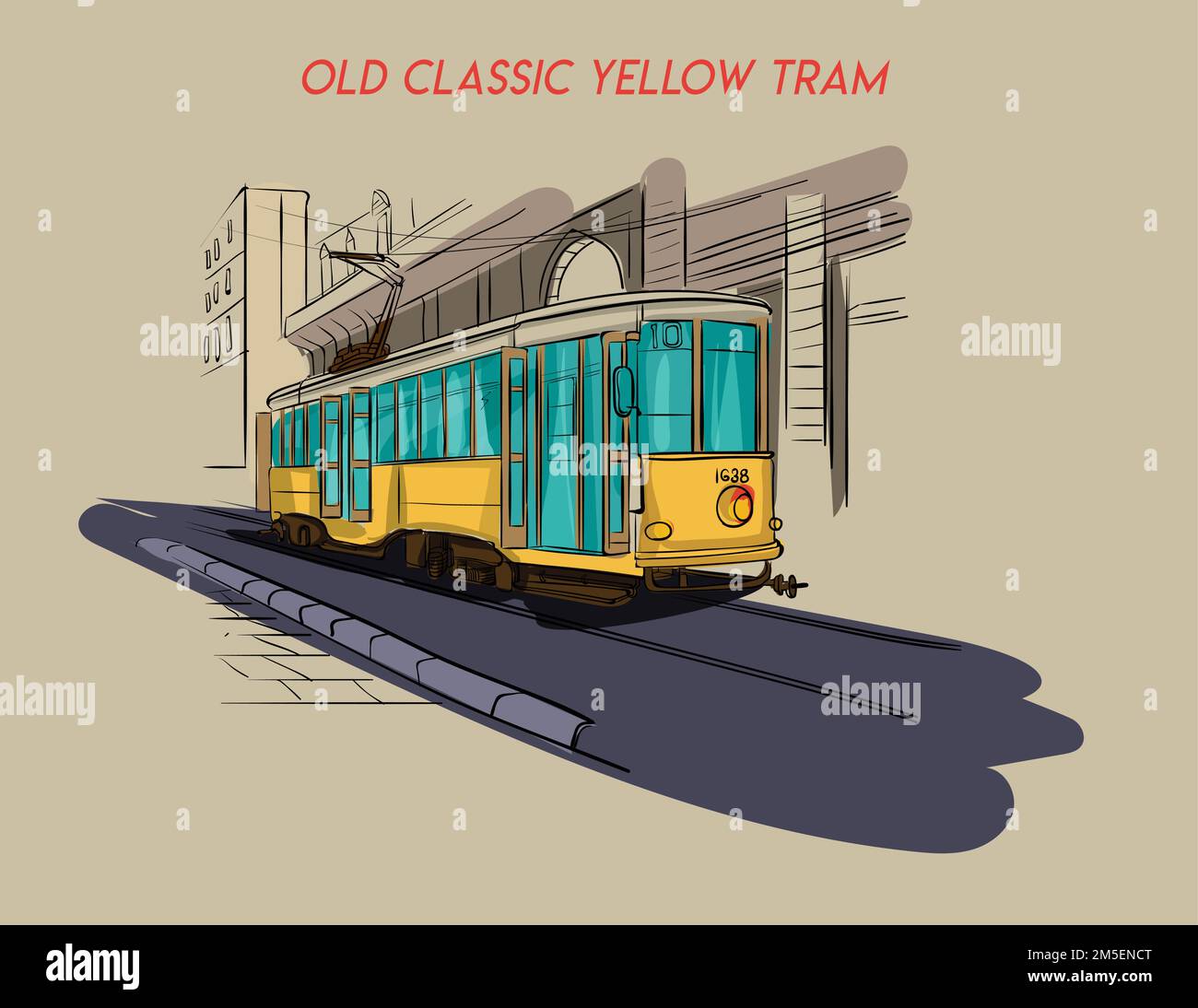 Old railway road Stock Vector Images - Alamy