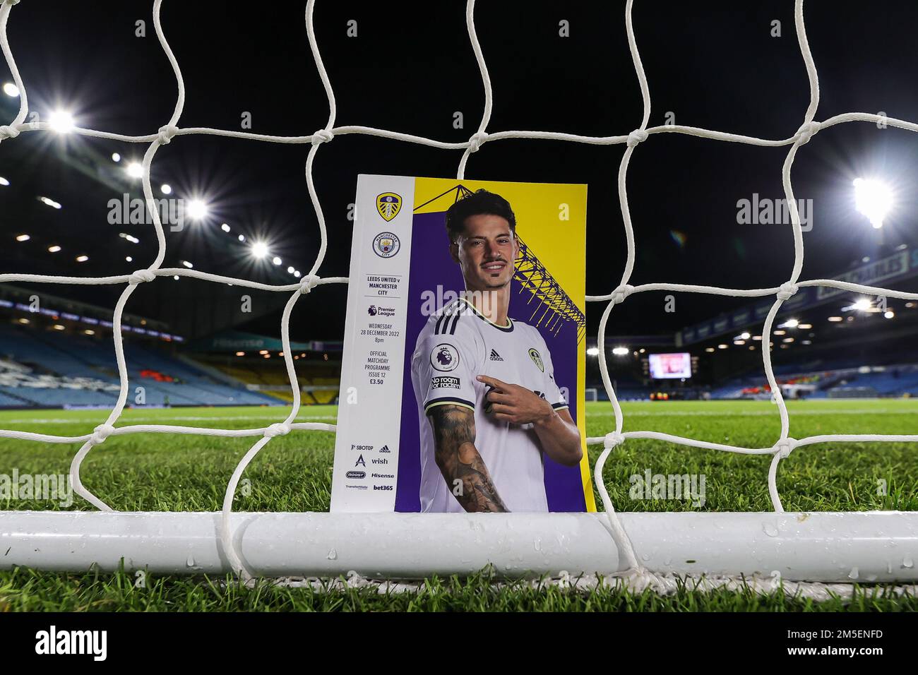 Todays match programme with Robin Koch #5 of Leeds United on the front ...