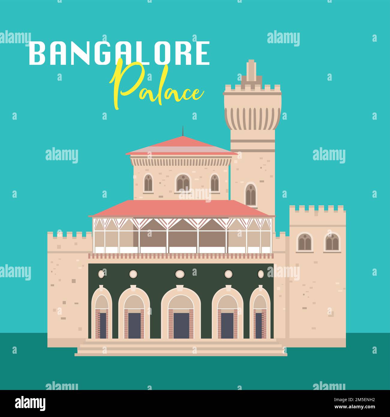 Landmark building bangalore Stock Vector Images - Alamy