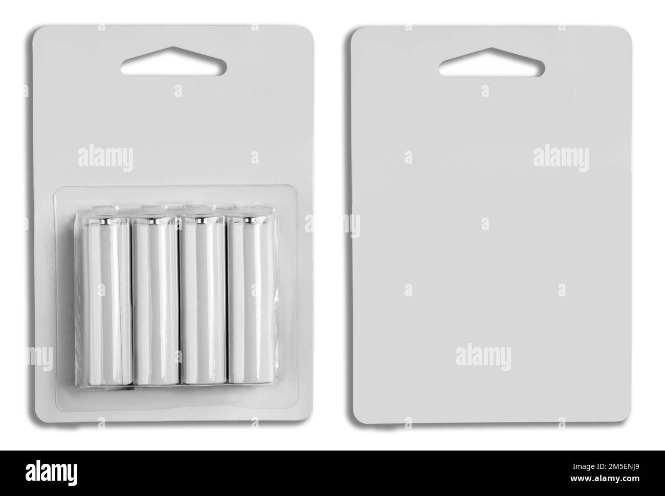 A set a of AA size batteries on white background Stock Photo - Alamy