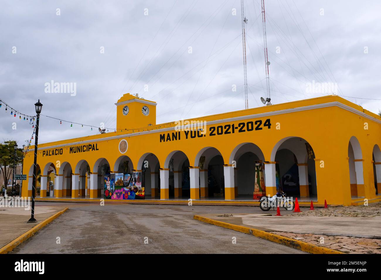 Municipal palace, Mani, Yucatan, Mexico Stock Photo - Alamy