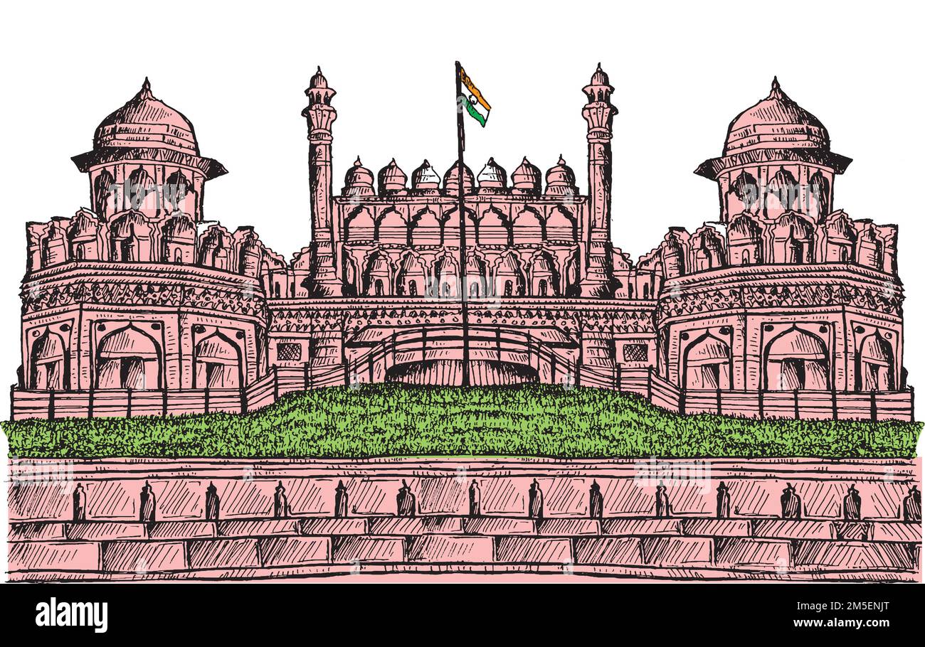 Fort india architecture Stock Vector Images - Alamy