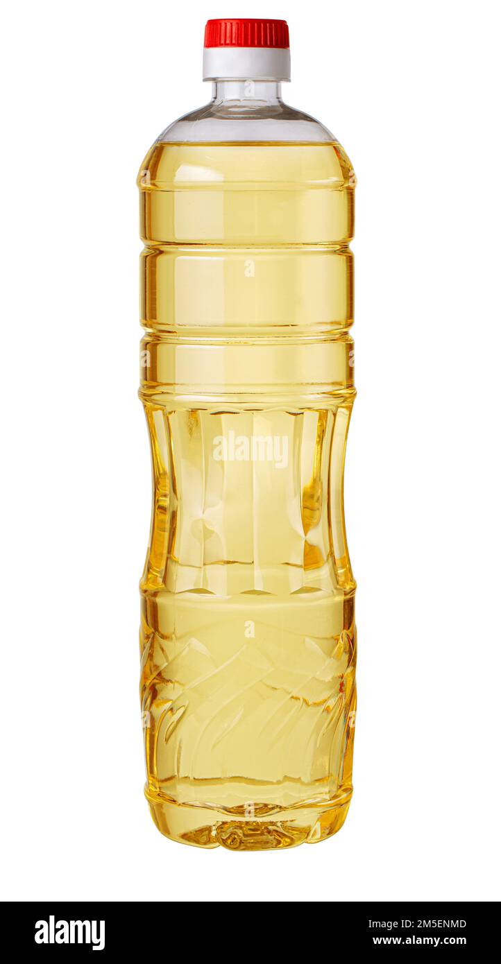 oil plastic bottle isolated on white background with clipping path ...