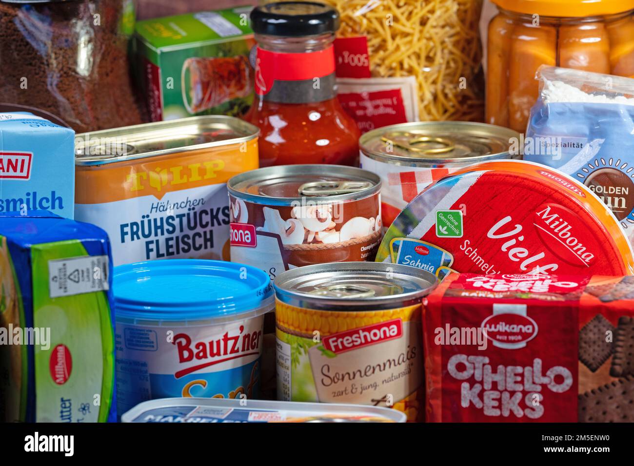 Various groceries from the supermarket in Germany 2022 Stock Photo - Alamy