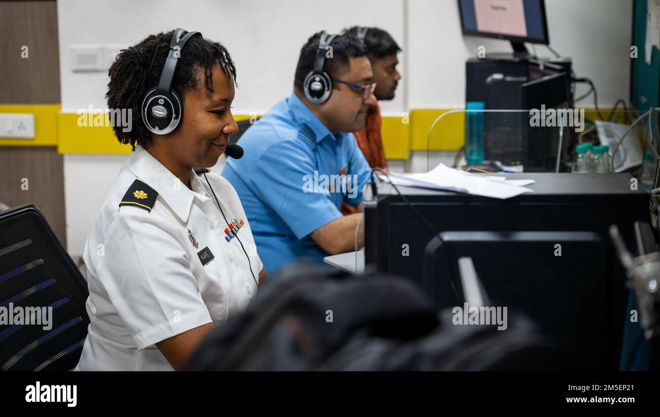 220308-N-XC372-2131 NEW DELHI (Mar. 8, 2022) Maj. Tselane Ware ...