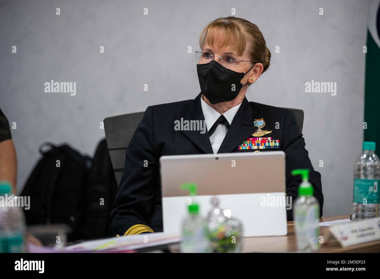 220308-N-XC372-1012 NEW DELHI (Mar. 8, 2022) Rear Adm. Pamela Miller ...