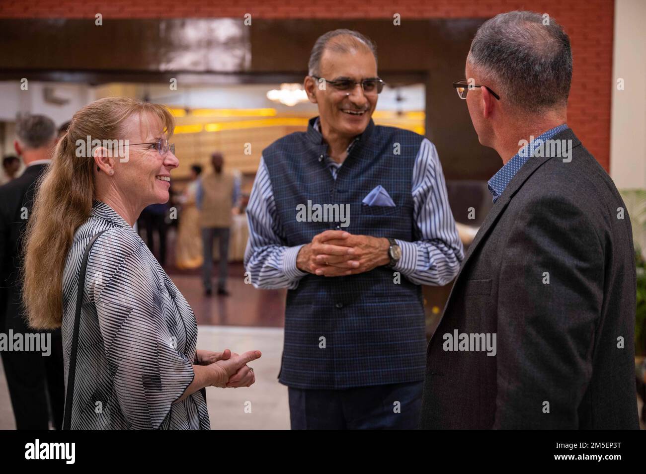 220308-N-XC372-3264 GURUGRAM, India (Mar. 8, 2022) Rear Adm. Pamela ...