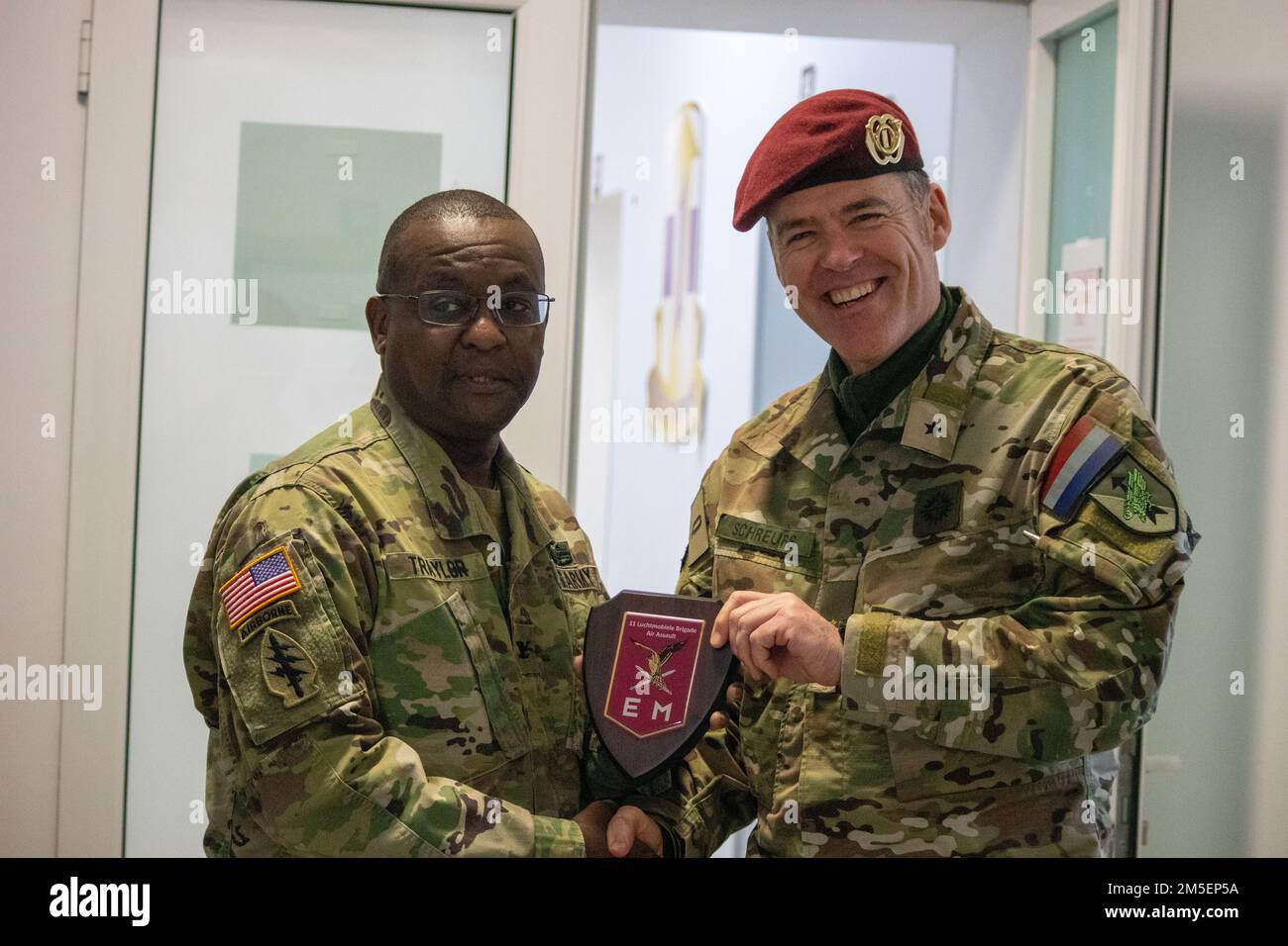 U.S. Army Col. Kendrick Traylor, commander of Area Support Group-Black ...